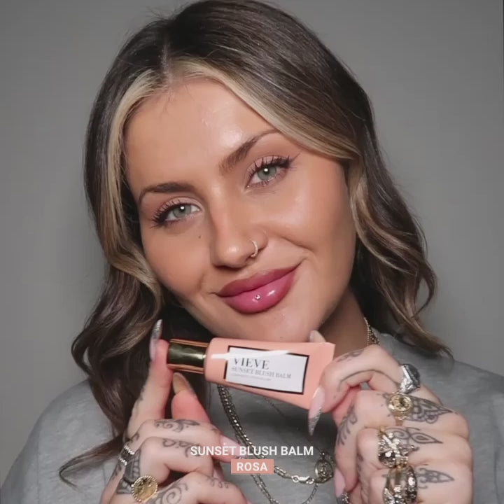 Sunset Blush Balm Rosa | Rose Pink Liquid Blush | VIEVE