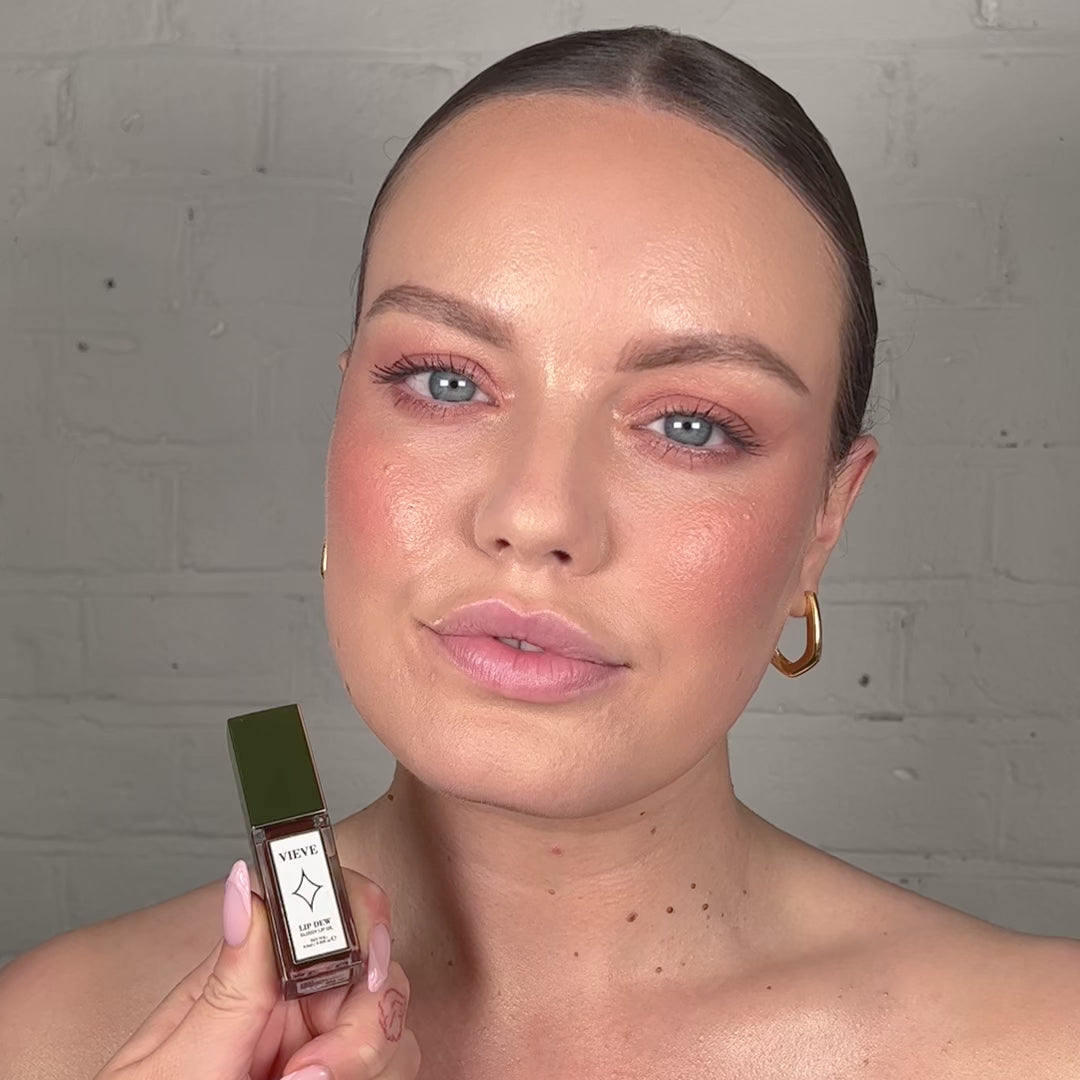 Lip Dew Cherry | Moisturising Warm Berry Lip Gloss | VIEVE