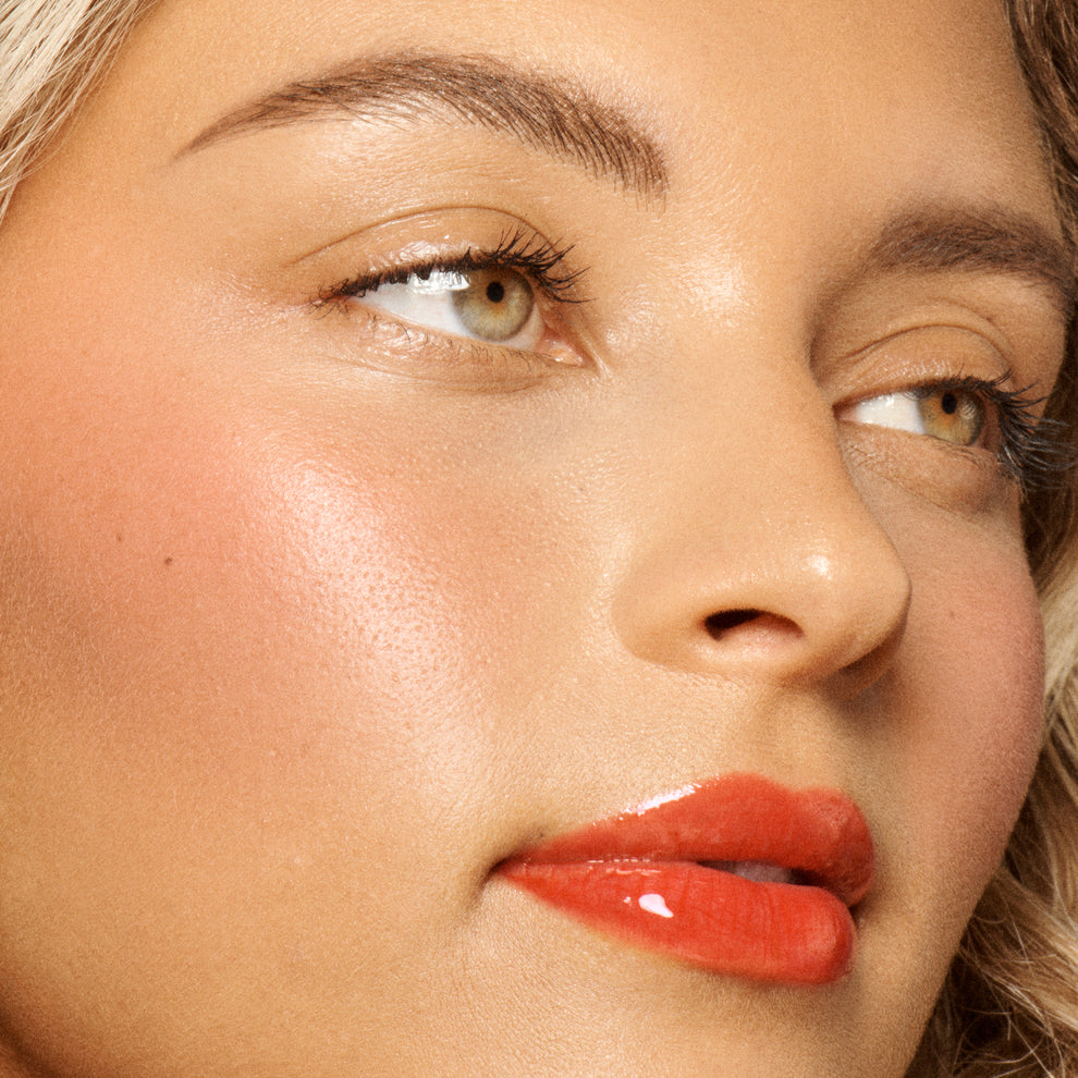 Sunset Blush Balm Strawb | Strawberry Red Liquid Blush | VIEVE